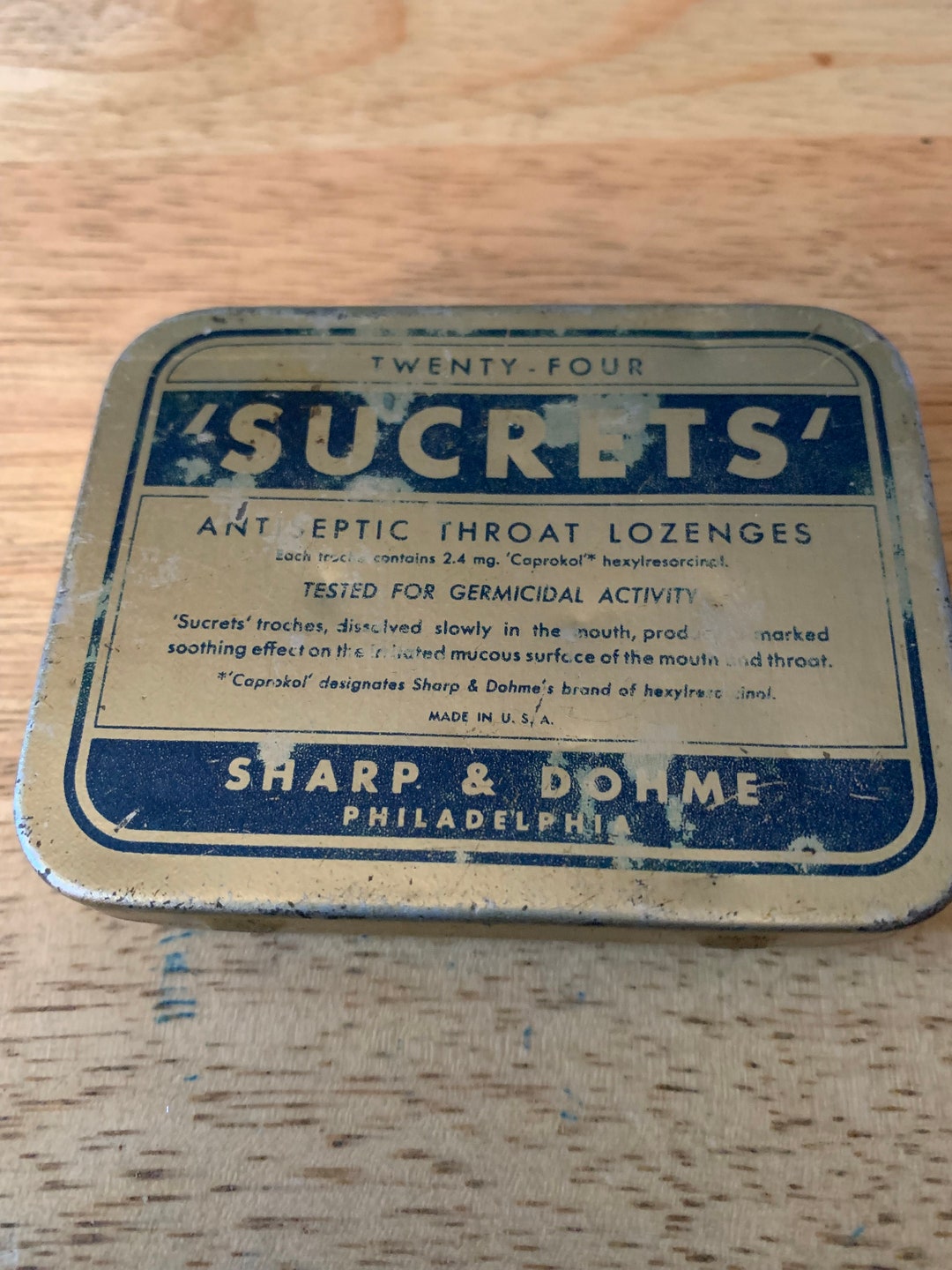 Vintage 1970s Metal Tin Sucrets Throat Lozenges - Etsy