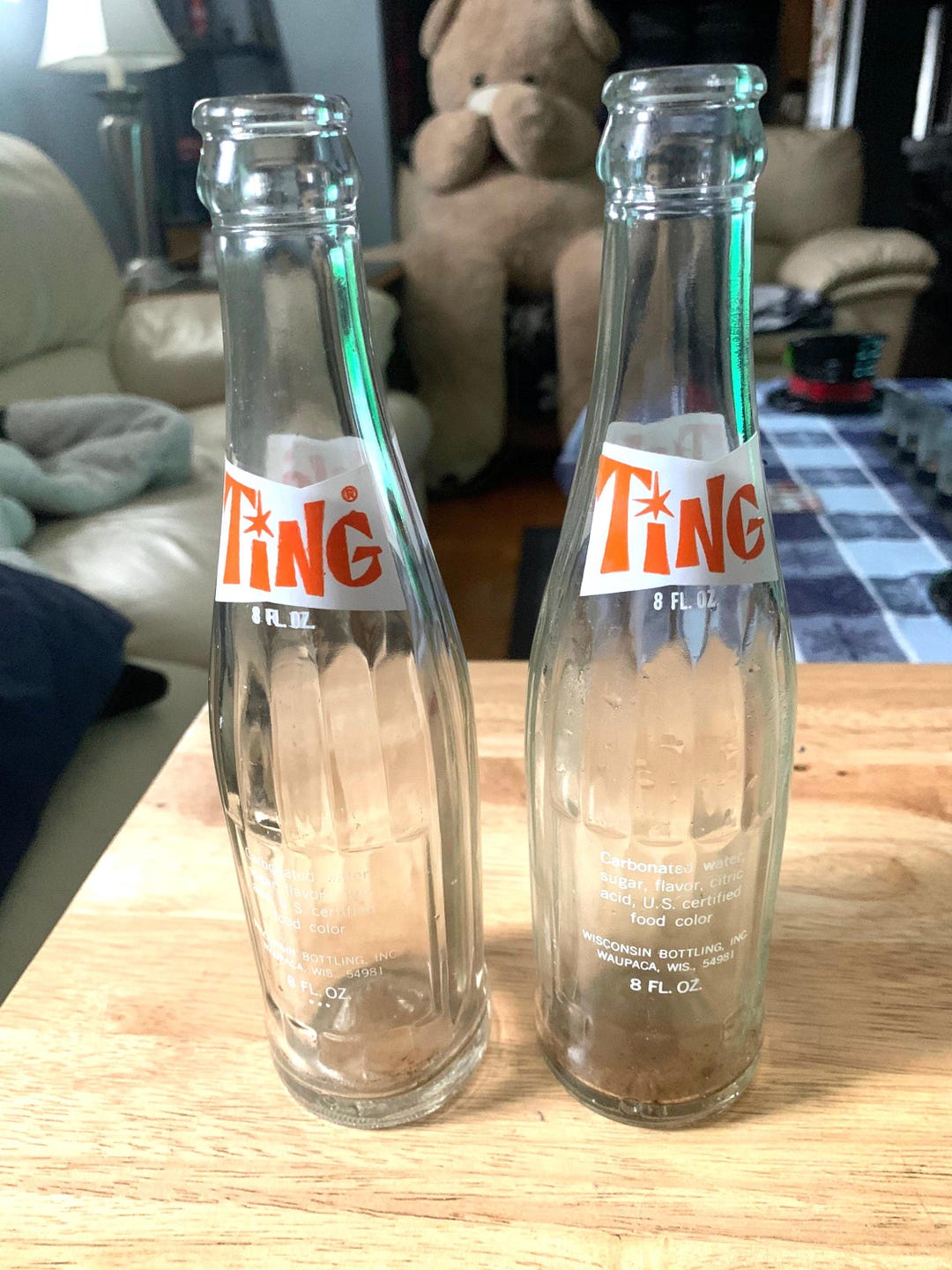 Vintage Set, Ting Soda, Pop, 8 Ounce Bottles - Etsy