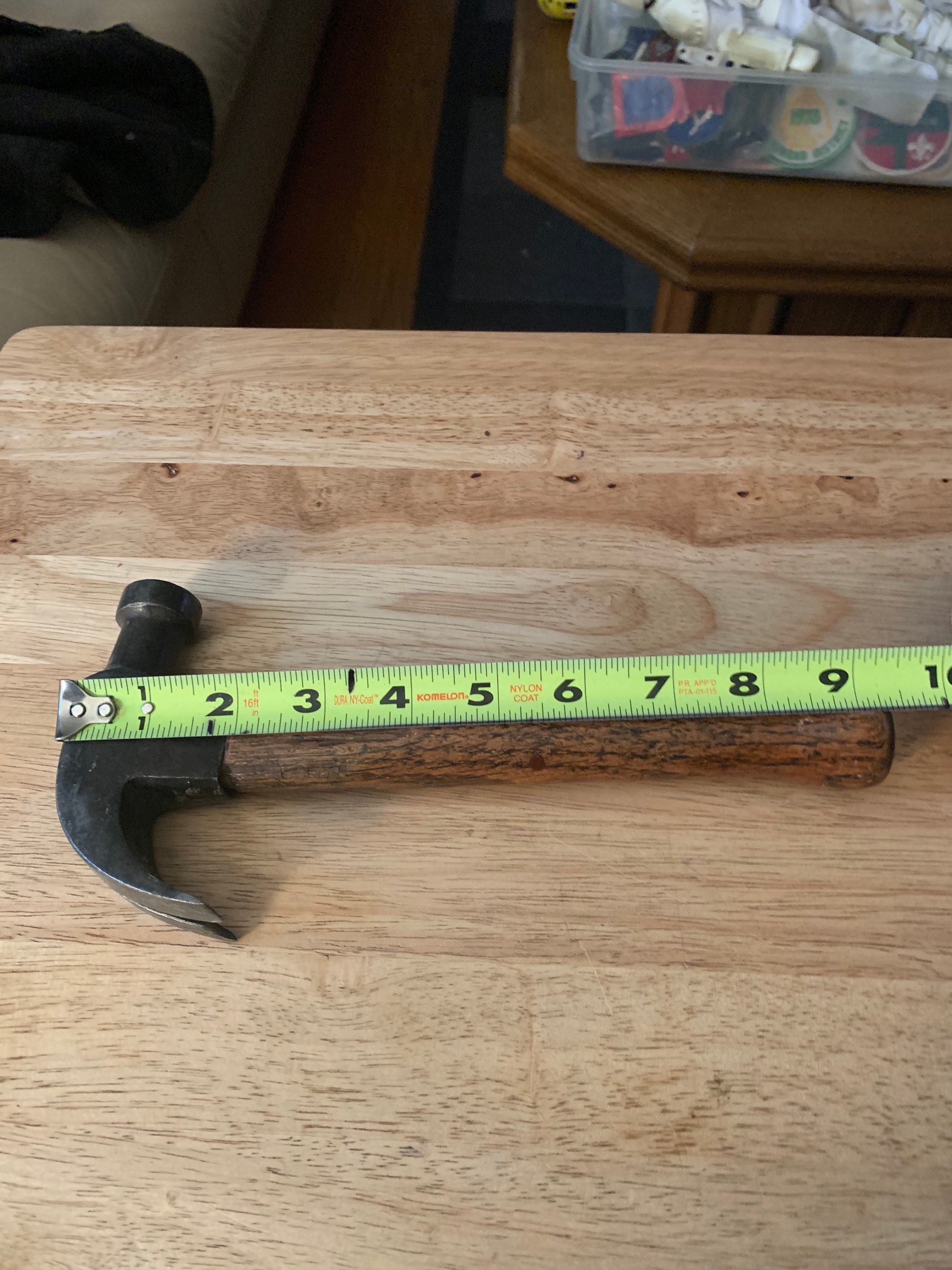 Antique Claw Hammer With Oak Handle - Etsy