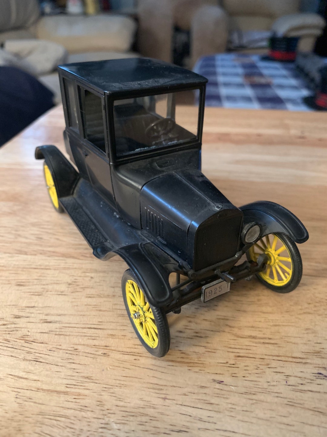 1925 Model T Black, Yellow Wheels, Plastic Model - Etsy