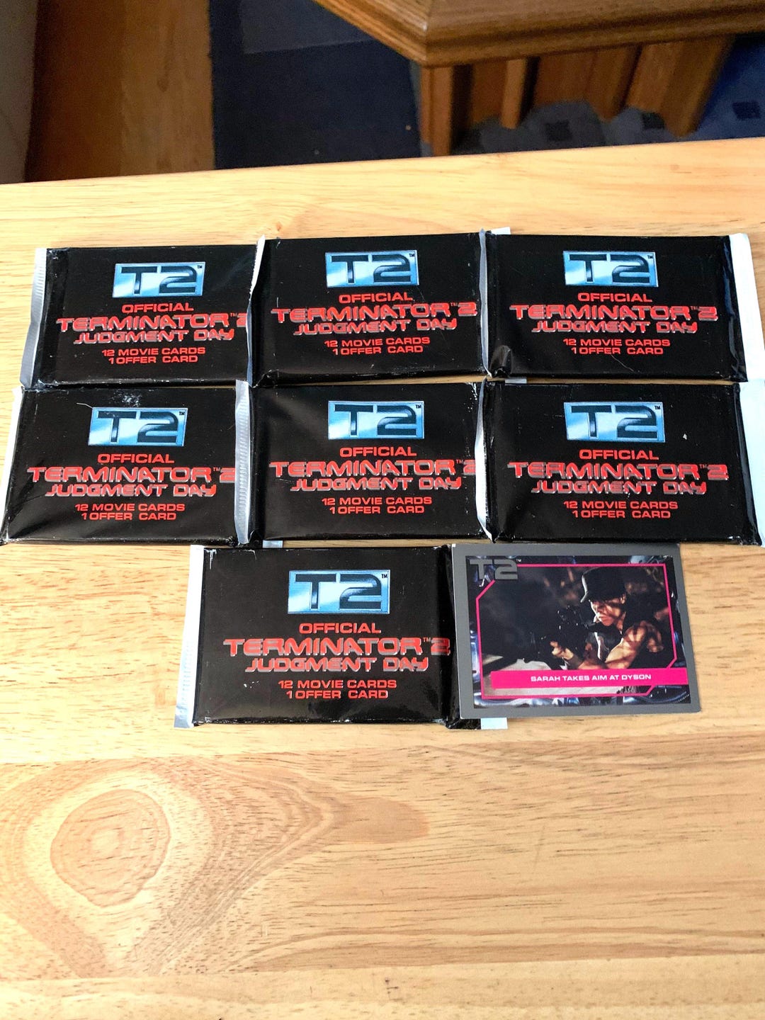 1991 Terminator 2 Movie Cards, Sealed Packs (set of 7) - Etsy
