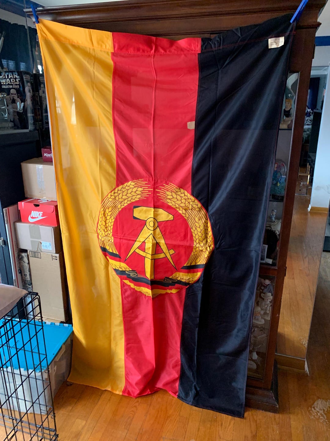 Vintage 1970s Original Cold War, DDR East German Vertical Flag for ...