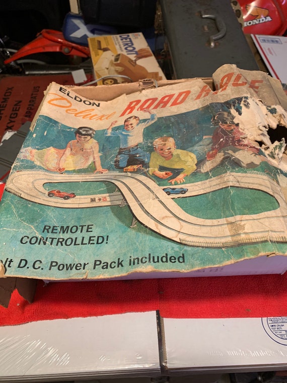 1960s 1/32 scale Eldon slot car track set complete minus the | Etsy
