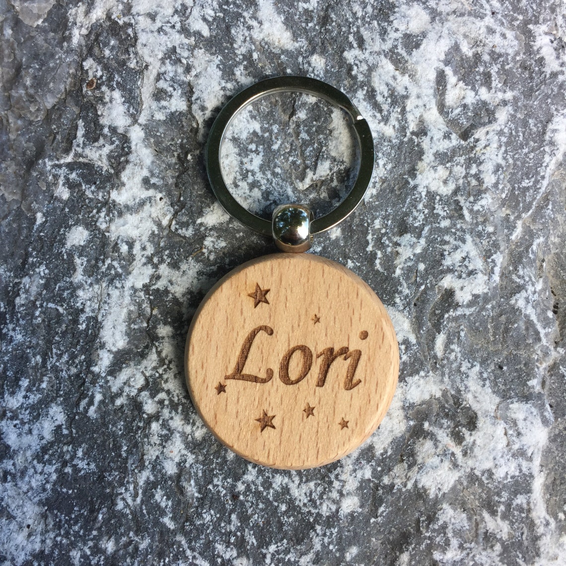 Laser Engraved Personalized Wooden Key Chain With Company Logo and ...
