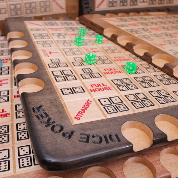 Dice Poker Board Game - Etsy