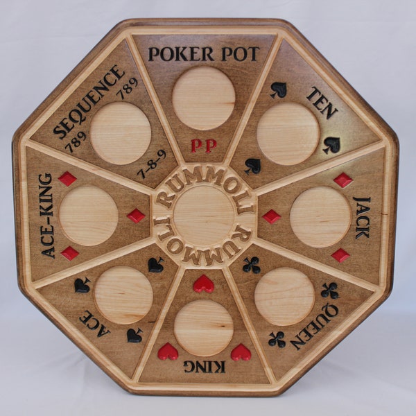 Wooden Rummoli Game Board on Turn Table - Etsy Canada