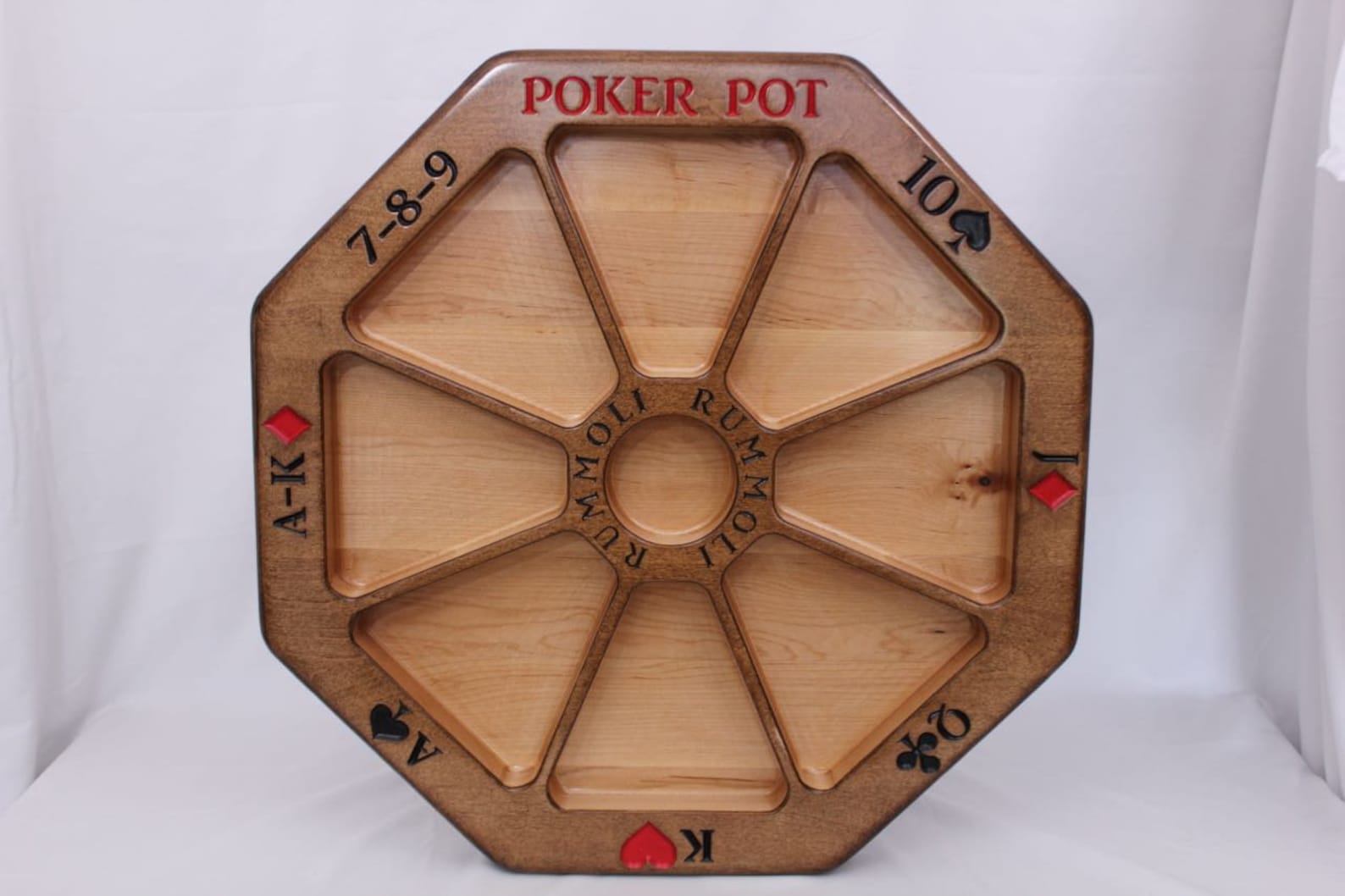 Deep Pocket Rummoli Board With Lazy Susan Base - Etsy Canada