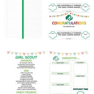 Girl Scout Leader Binder Templates - Etsy