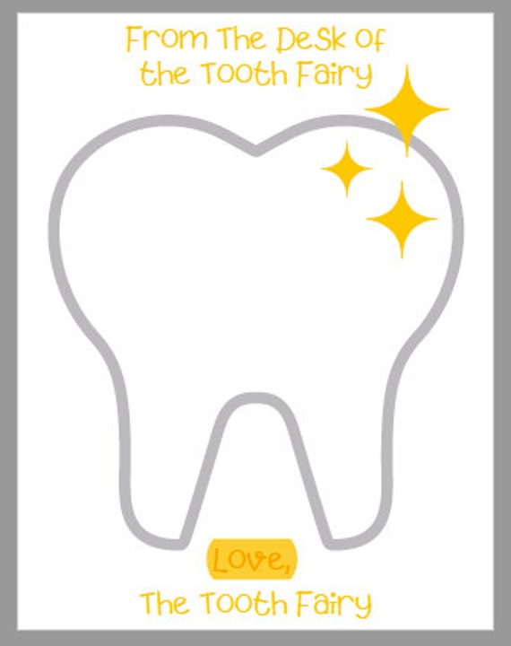 Tooth Fairy Note - Etsy
