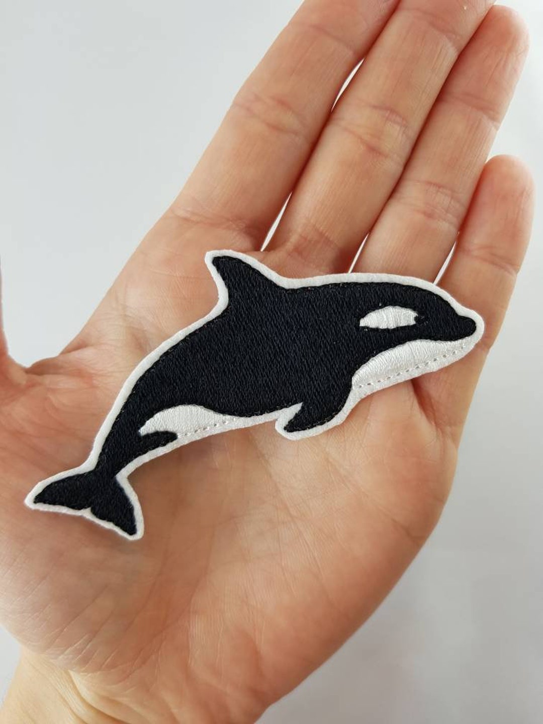 Orca Killer Whale Patch Iron-on Applique - Etsy