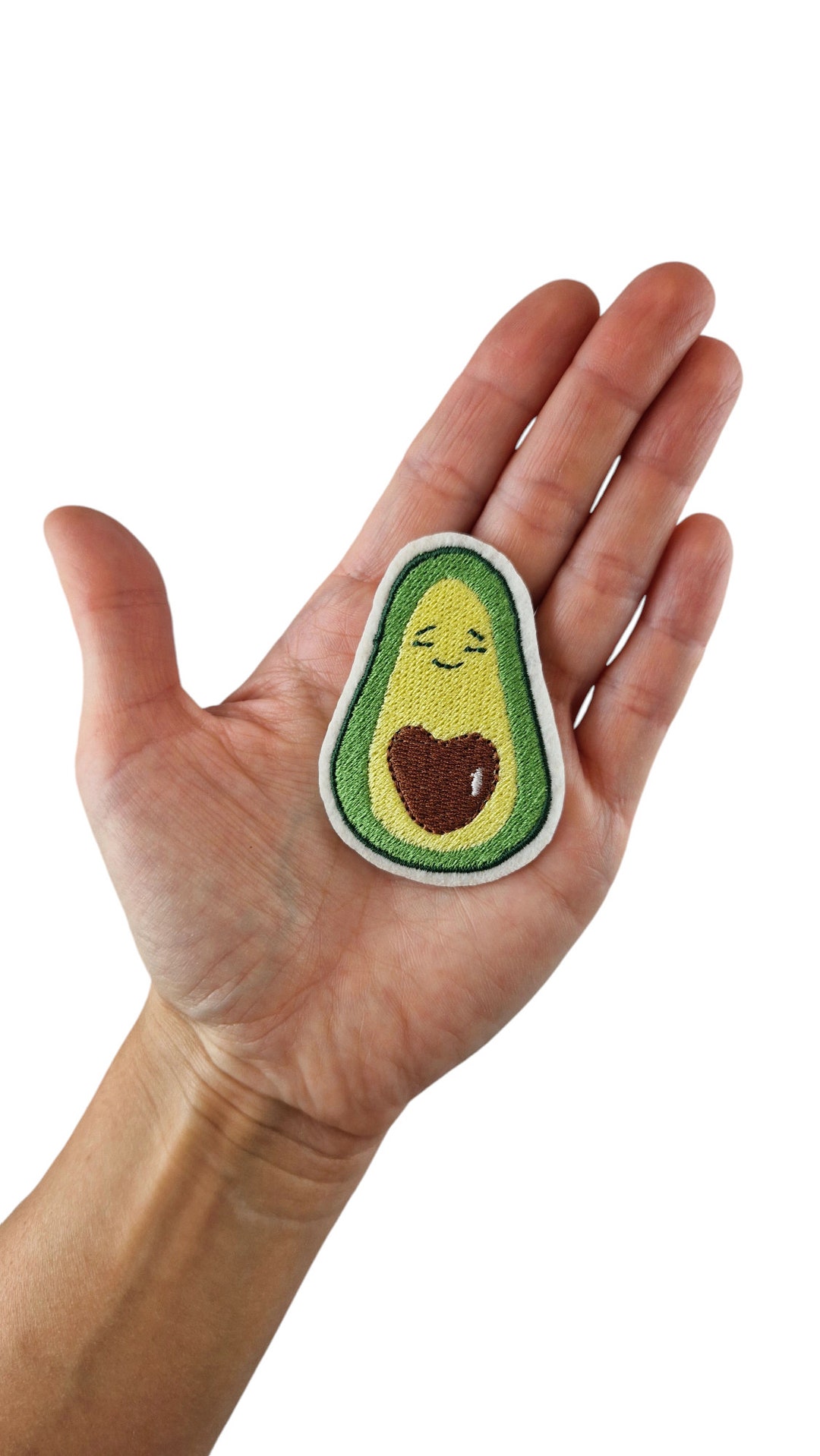 Avocado Iron-on Patch Applique - Etsy
