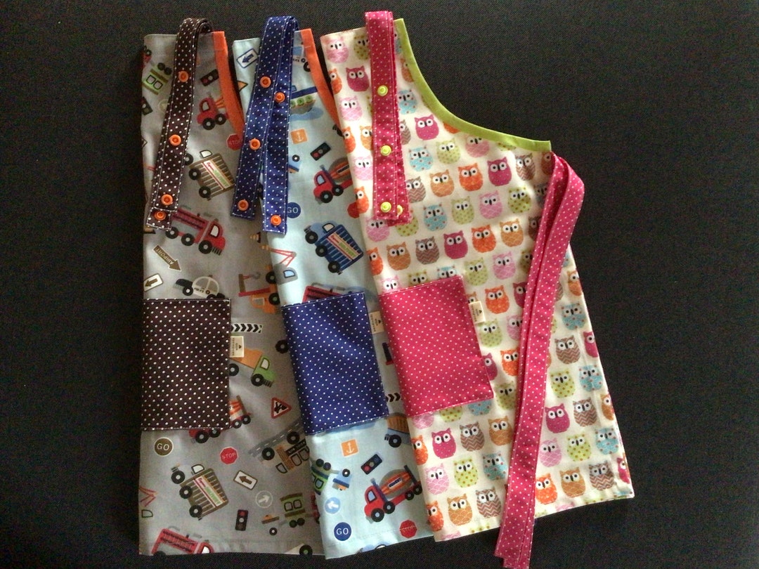 Children's Apron in Different Colors 2-5 Years Cooking Apron School ...