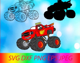 Blaze and the monster machines svg | Etsy