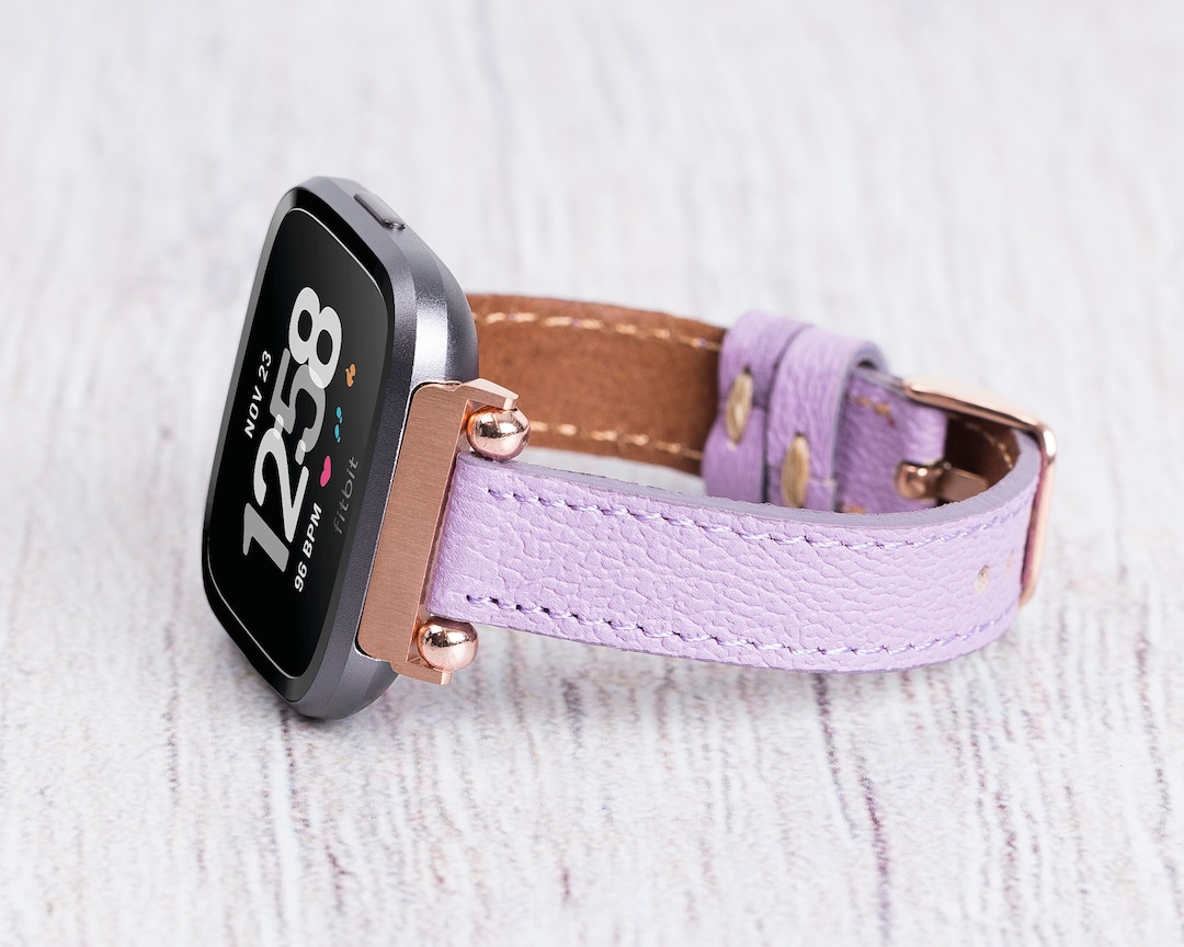 Thin Leather Fitbit Sense 2 Band, Fitbit Versa 4 Band, Fitbit Versa 3 ...