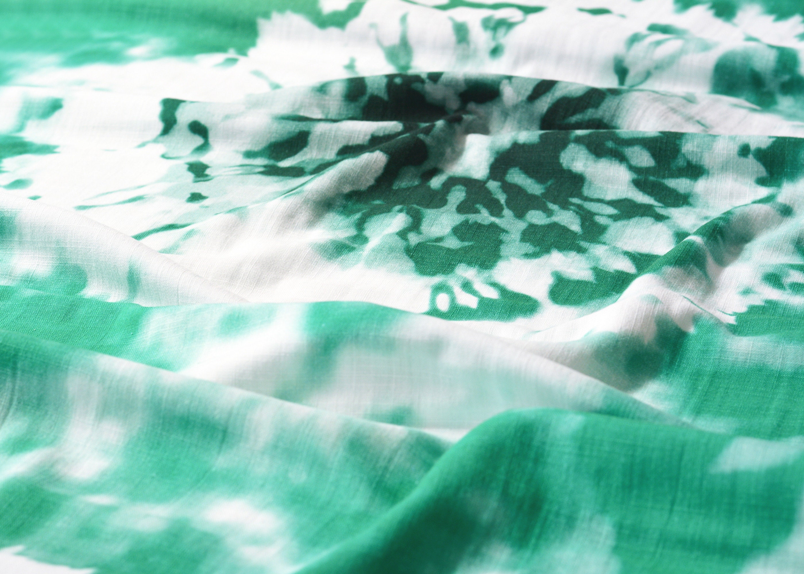 Double Slub Musselin Stoff Tie Dye by Lycklig Design grün - Etsy.de