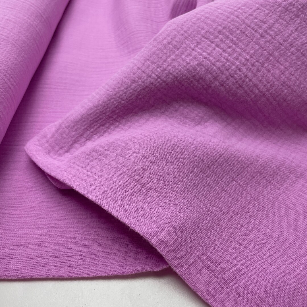 Musselin Stoff Double Gauze rosa pink - Etsy.de