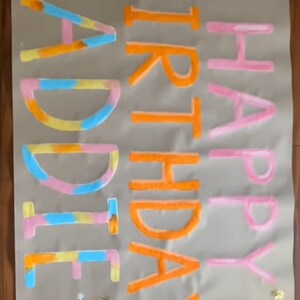 Custom Hand Painted Party Banner/sign - Etsy