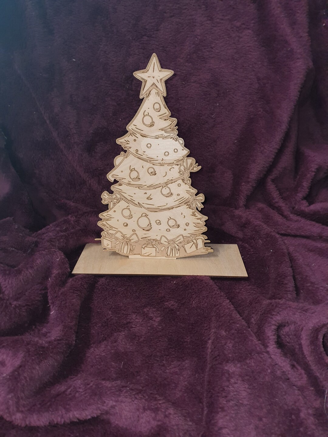 Christmas Tree Design for Laser Cutting and Engraving Machines. SVG and ...