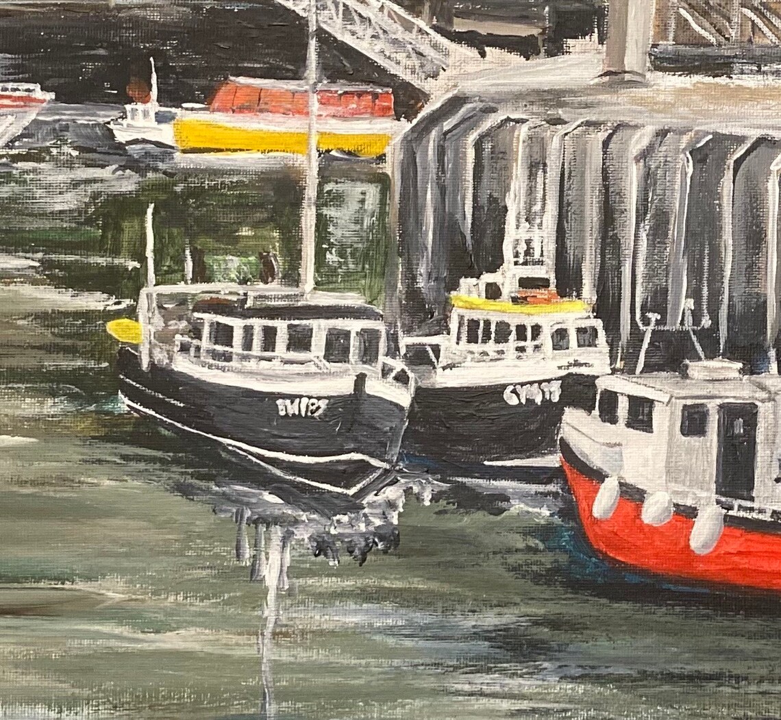 Whitby Harbour, North Yorkshire Print on Canvas - Etsy