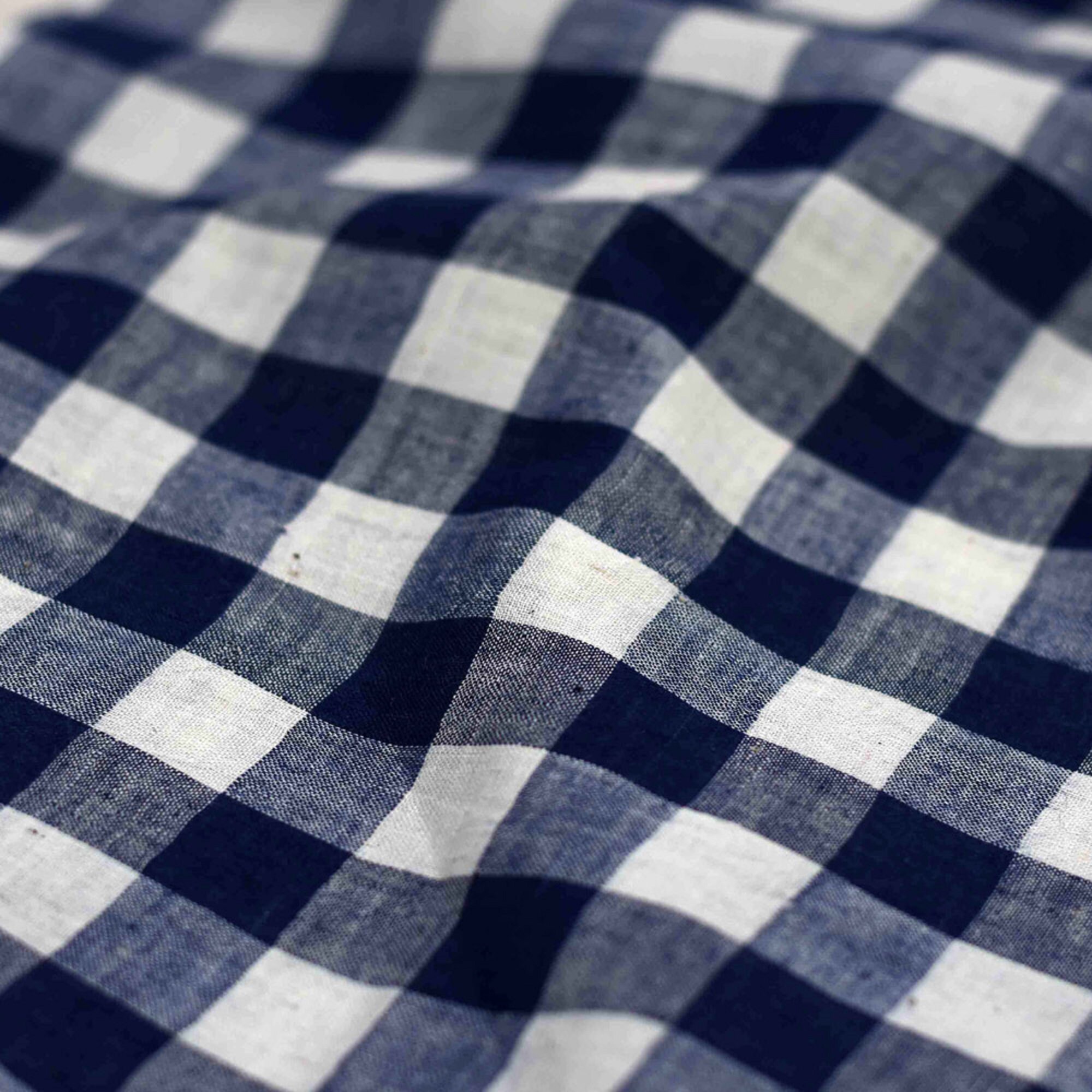 Cotton Check Fabric Price / Meter 1.09 Yard - Etsy