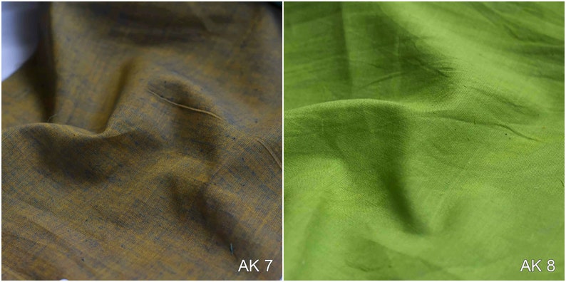 Cotton solid Yarn Dyed Fabric Warp & Weft same/Cross Color | Etsy