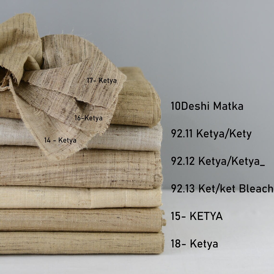 Ketya Silk Blend Fabric in Natural Color Price / Meter | Etsy