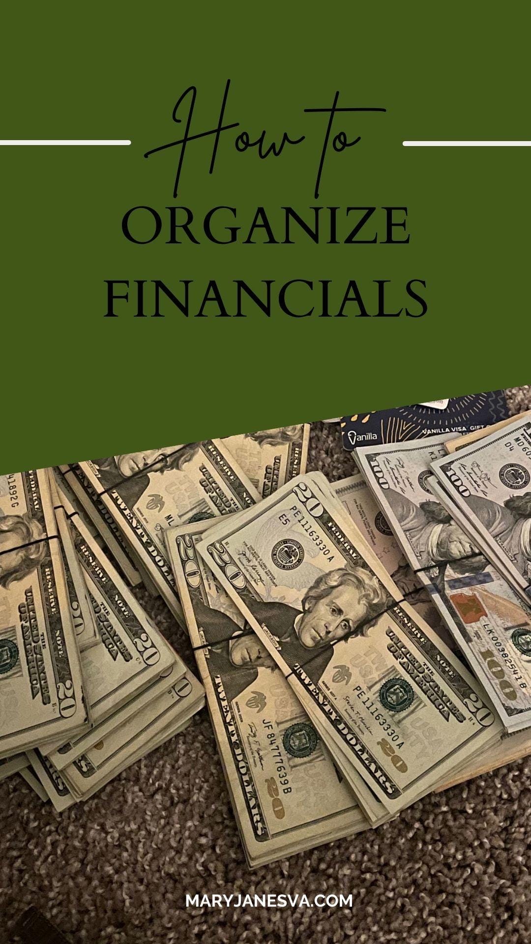 How to Organize Financial Workbook - Etsy