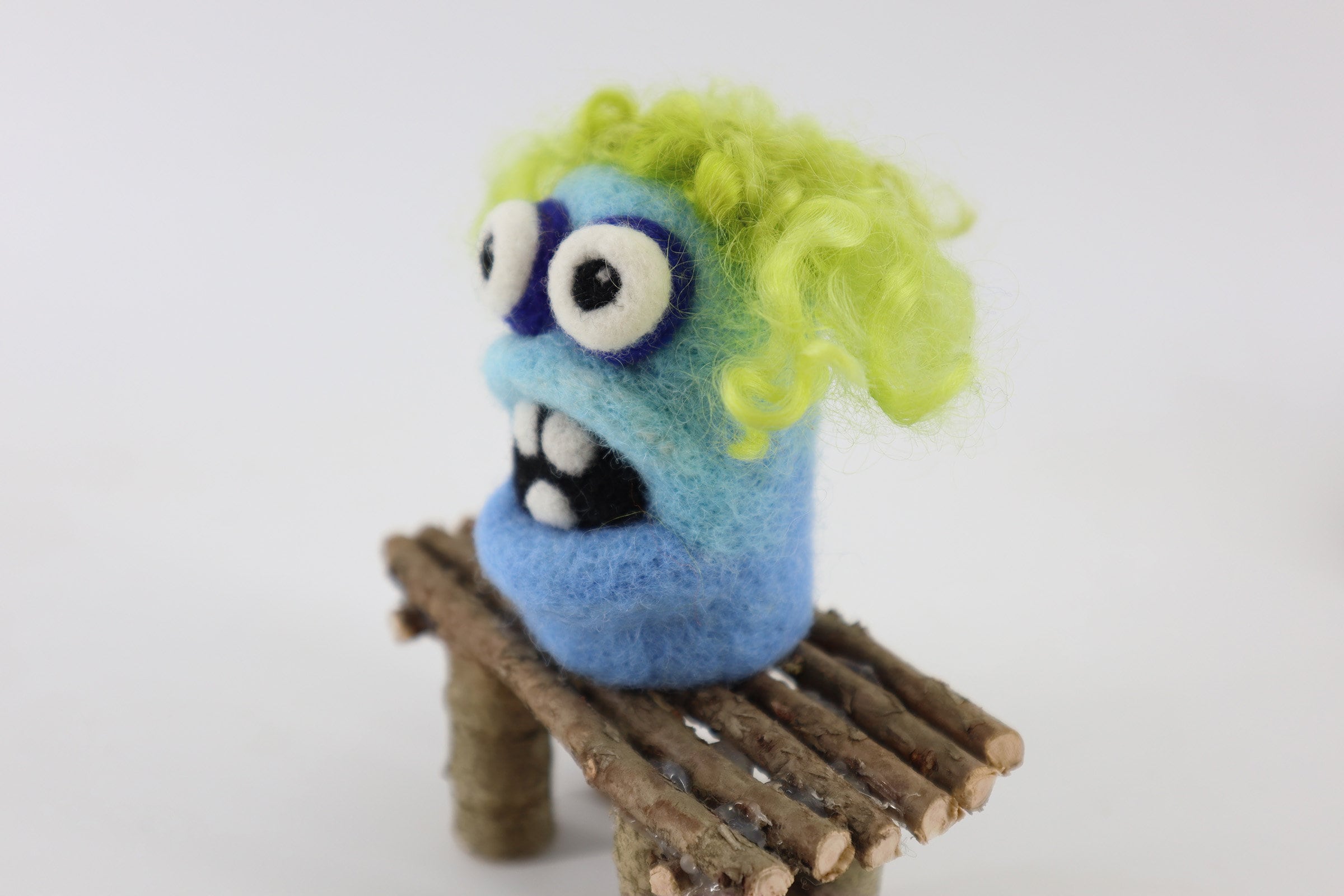Felt Monster, Scary Little Girl, Fantasy Monster, Miniature, Felt ...