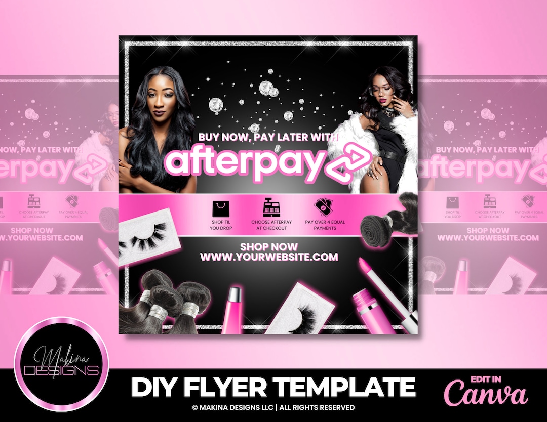 Afterpay Flyer, Canva Templates, Afterpay Payment Post, Social Media ...
