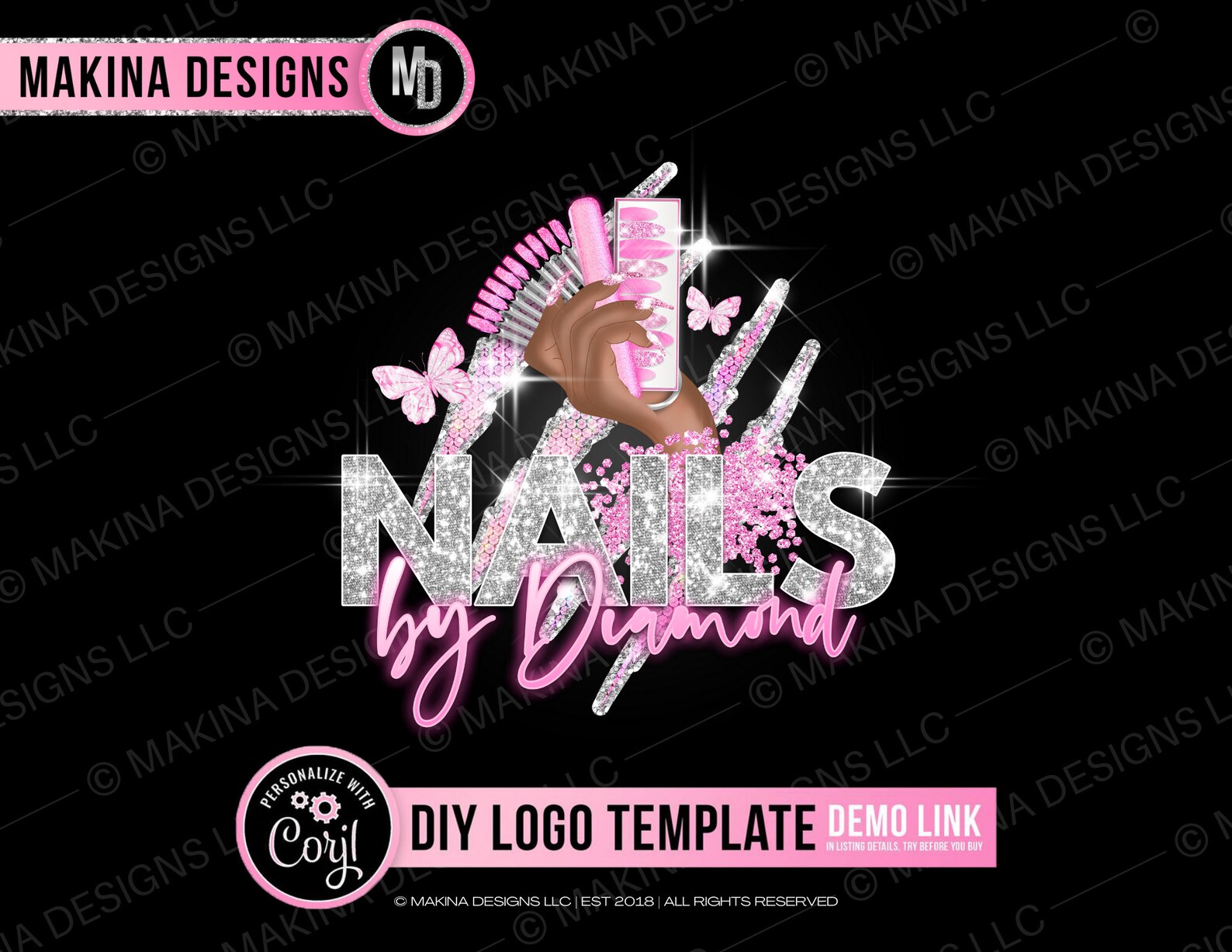 Nail Tech Logo Logo Design Logo Premade Logo Logo - Etsy