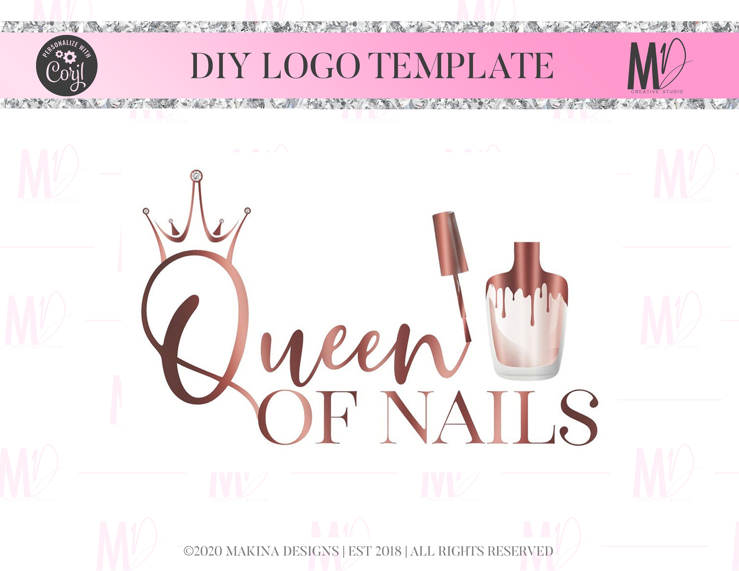 Graphic Design Paper Paper & Party Supplies Nail Artist Logo Design ...