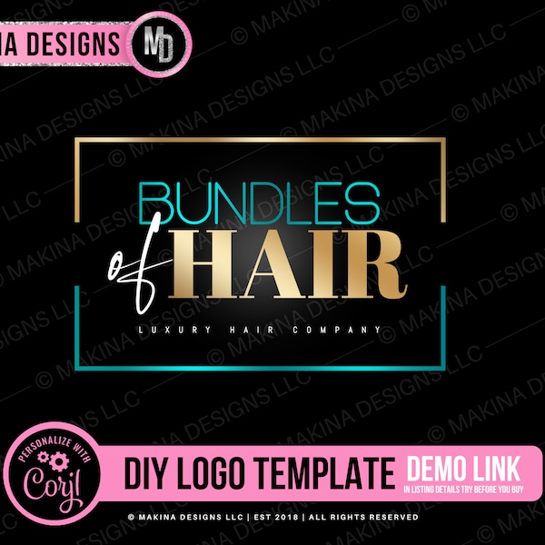 Hair Extension Logo - Etsy