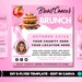 Breast Cancer Awareness Flyer, Brunch Breast Cancer Flyer, Breast ...