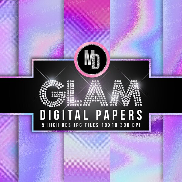 Holographic Purple - Etsy