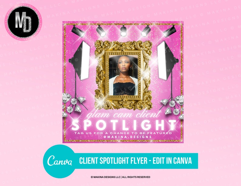 DIY CLIENT SPOTLIGHT Flyer, Tag Us Flyer, Featured Flyer, Instagram ...