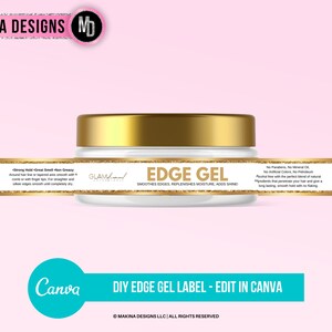 DIY EDGE CONTROL Sticker Label Design, Do It Yourself Edge Control ...