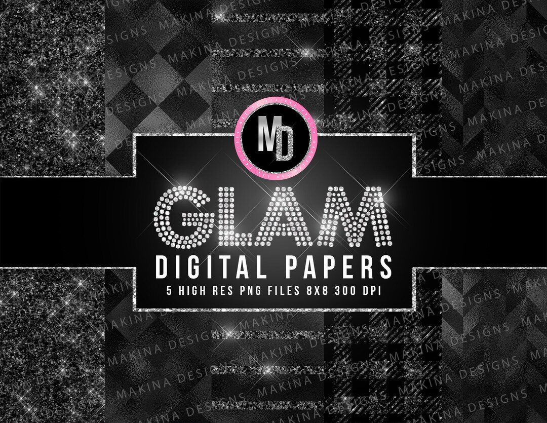GLAM DIGITAL PAPER, Glam Textures, Glitter Textures, Diamond Textures ...