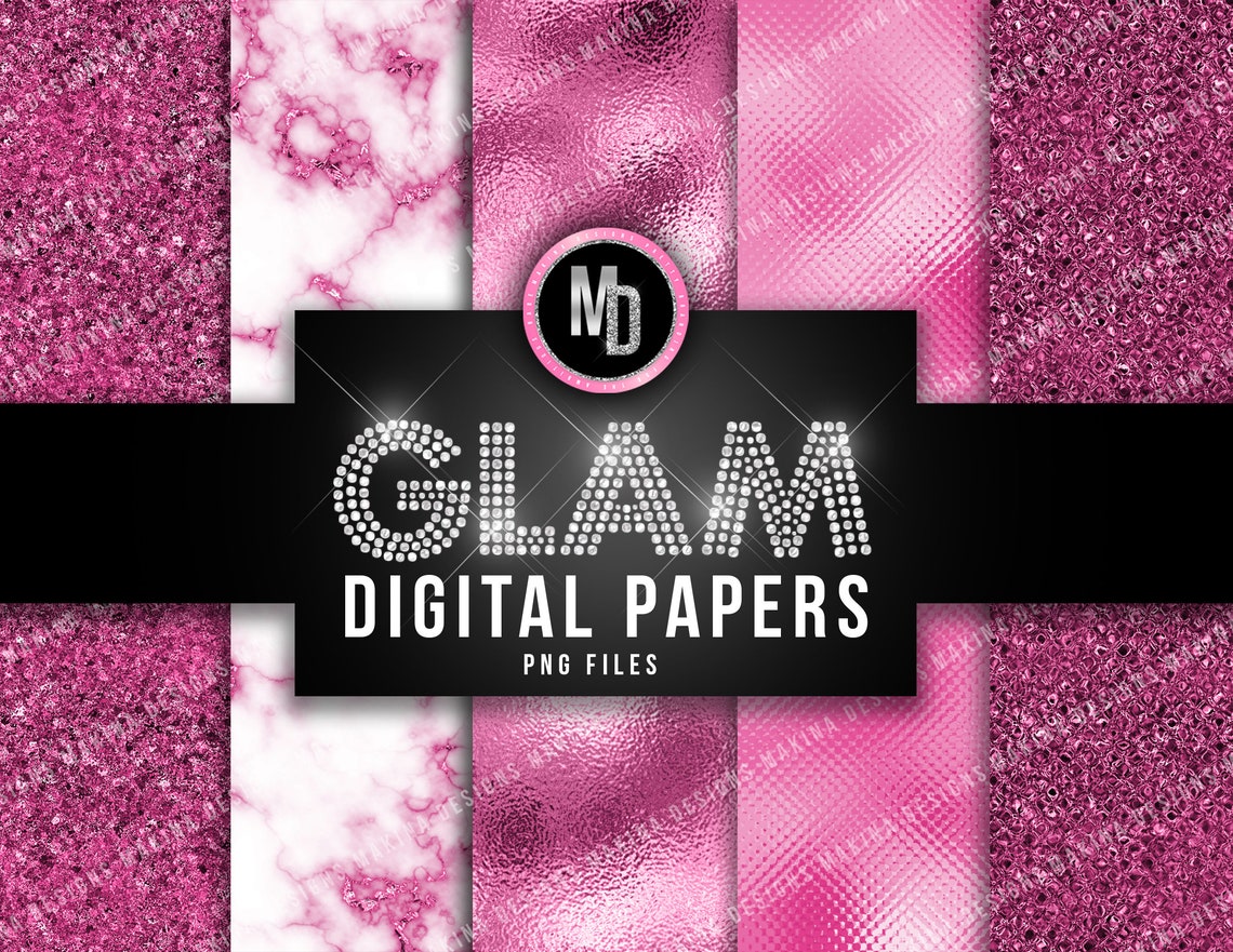 GLAM DIGITAL PAPER Glam Textures Glitter Textures Gold - Etsy