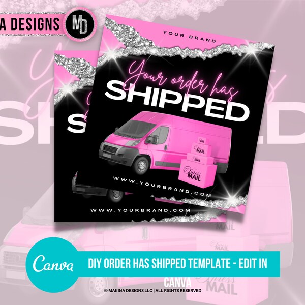 Order Has Shipped Template - Etsy