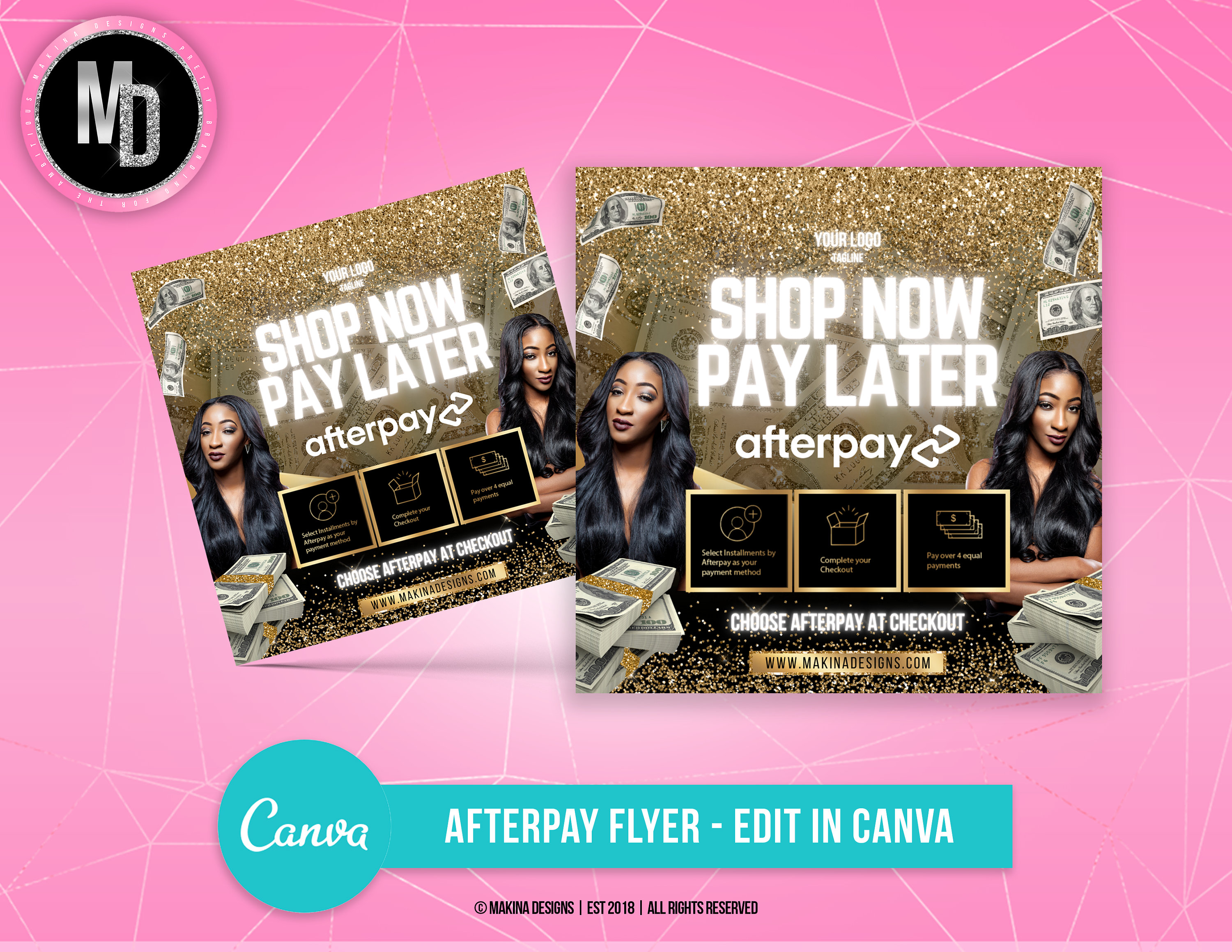SOCIAL MEDIA FLYER Afterpay Flyer Afterpay Instagram Flyer - Etsy