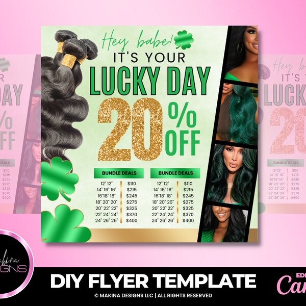 March Hair Flyer - Etsy