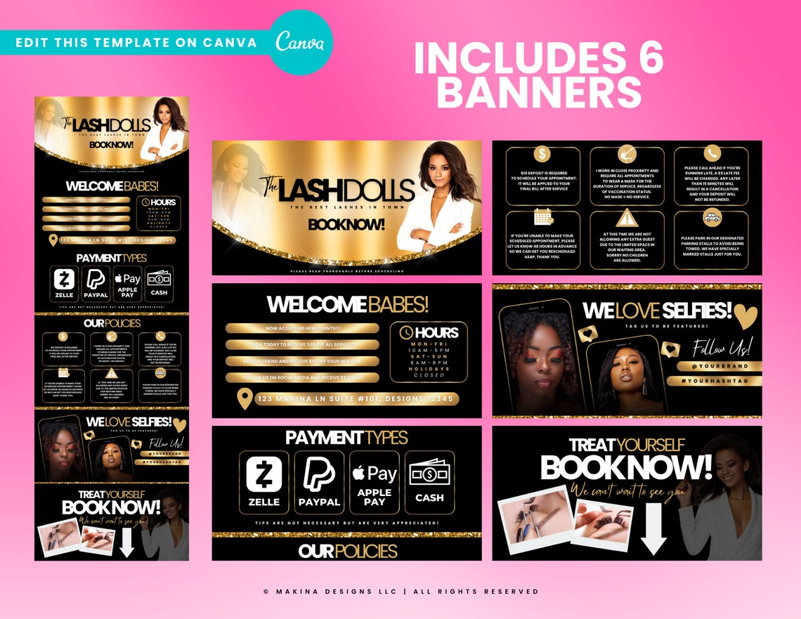 DIY ACUITY WEBSITE Template Edit on Canva Acuity Booking - Etsy