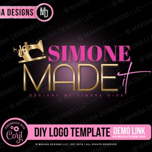 DIY Craft Logo Design, Logo Design, Logo, Premade Logo, Logo Template ...