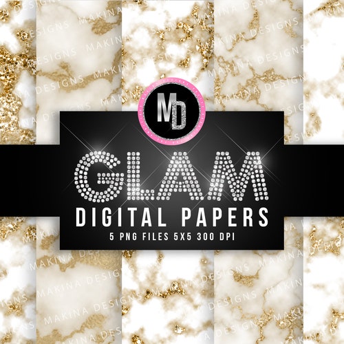 Pink Marble Digital Paper - Etsy