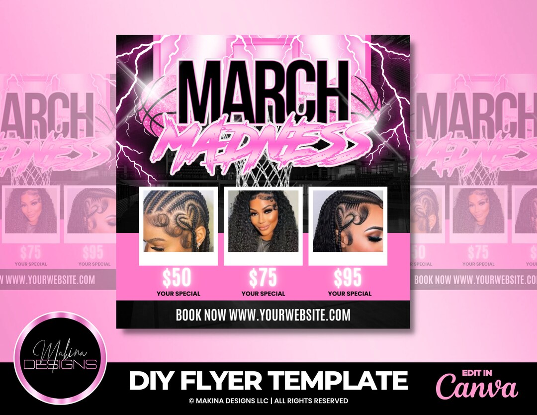 March Madness Basketball Flyer, March Sale, Spring Sale, March Madness ...