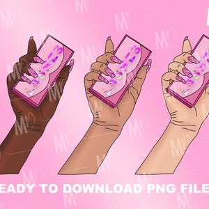 LASH BOX CLIPART, Nails Png, Hand Painted Nails, Hand, Clipart, Lash ...