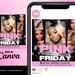 Editable Pink Friday Bookings, Black Friday Sale Flyer, Black Friday ...