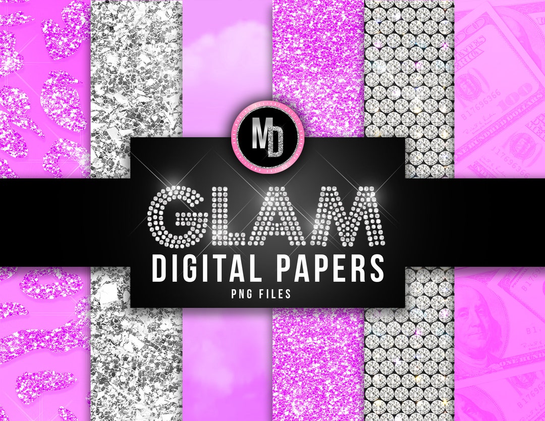 GLAM DIGITAL PAPER, Glam Textures, Glitter Textures, Diamond Textures ...