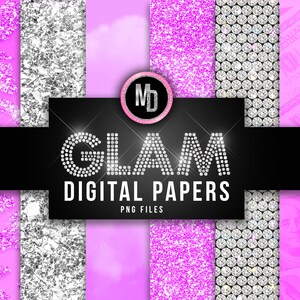 GLAM DIGITAL PAPER, Glam Textures, Glitter Textures, Diamond Textures ...
