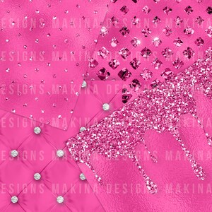 Pink Doll Textures Digital Paper, Glam Textures, Glitter Textures ...